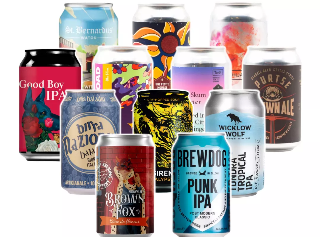 Coffret de bières 100% canettes : pack de 12 bières en 33cl | Une ...